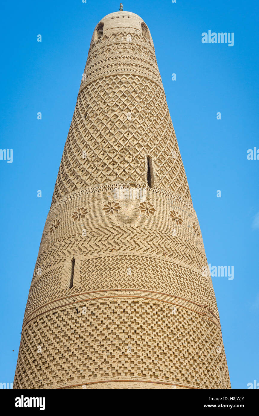 Emin minaret, the highest minaret in China. Turpan, Xinjiang Stock ...
