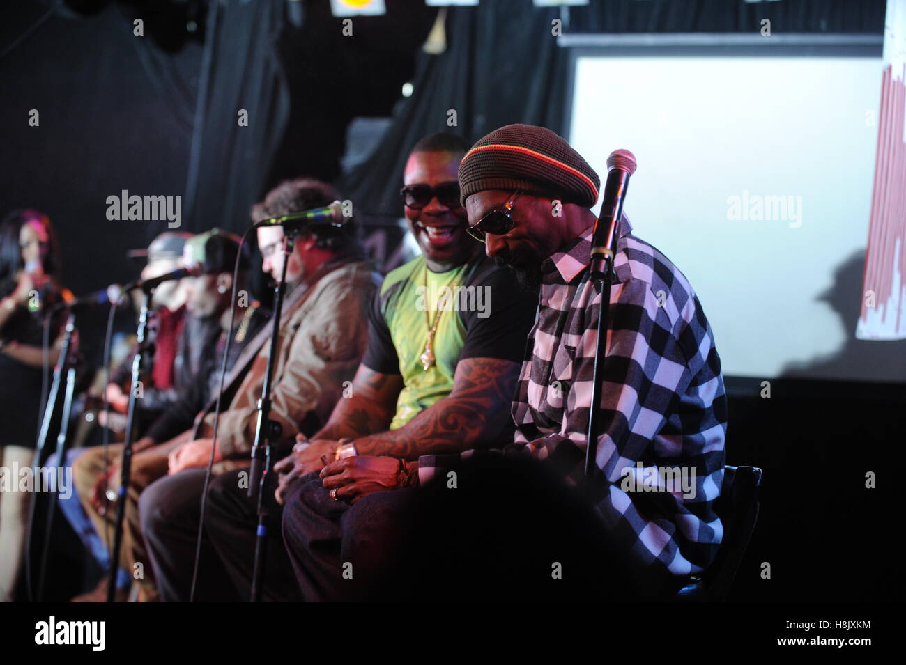 Luke Laird, B.O.B., Evan Bogart, Busta Rhymes and Snoop Lion aka Snoop ...