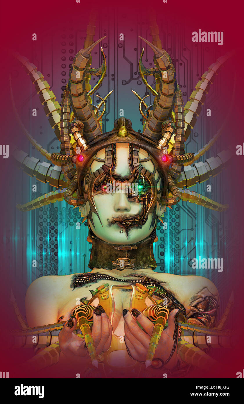 3d computer graphics woman headdress hi-res stock photography and ...