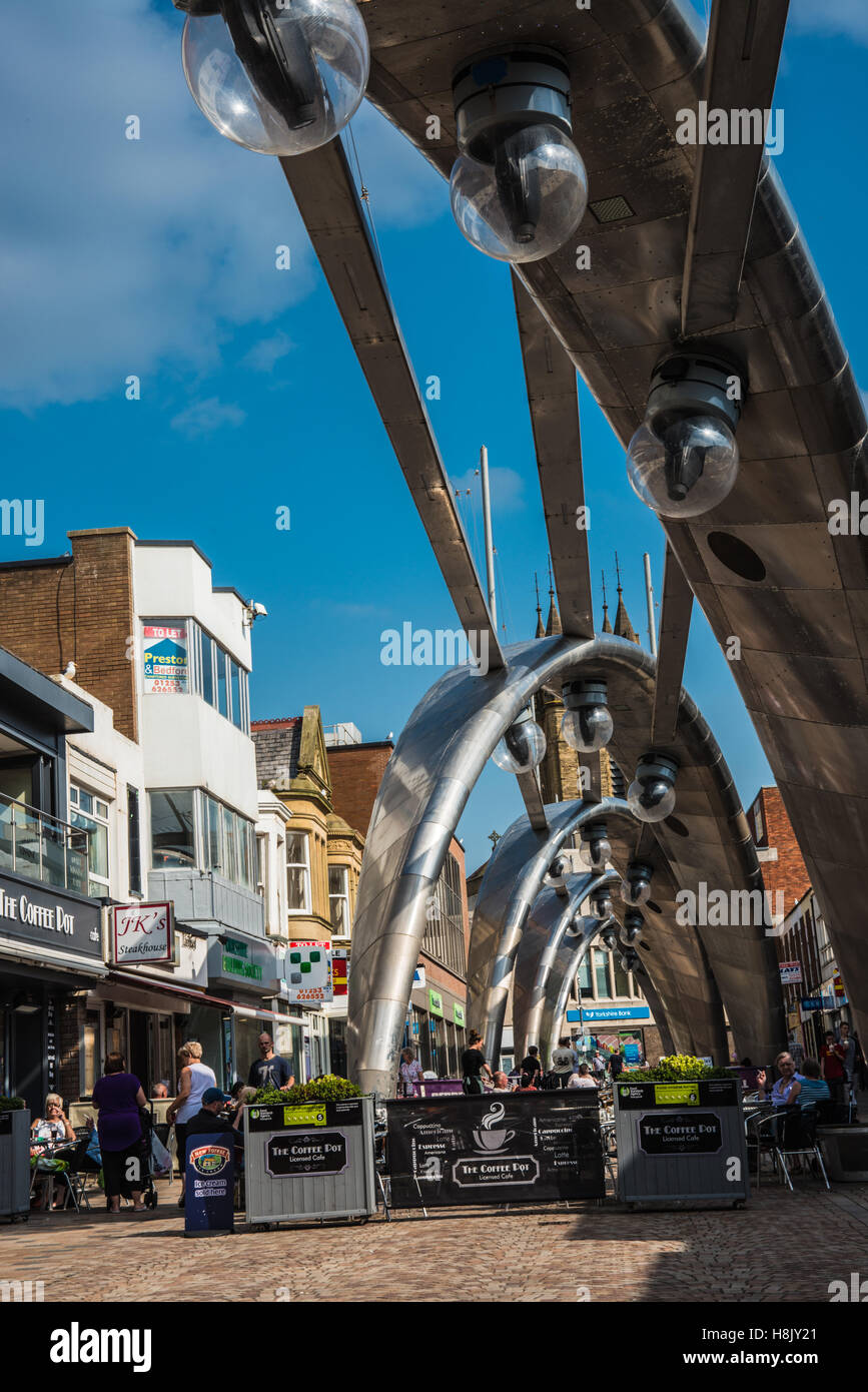 the High street Blackpool on the coast Ray Boswell Stock Photo - Alamy