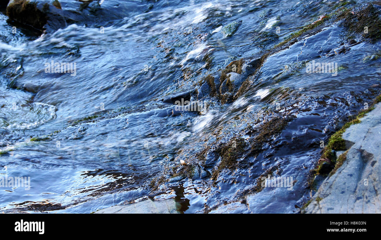 An Image of water running down a stream Stock Photo - Alamy