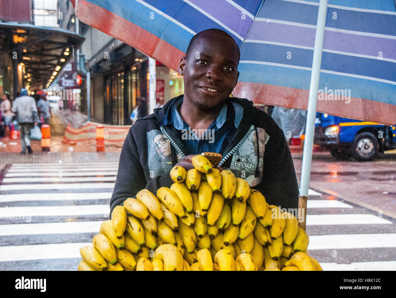 People in the city streets of Durban Stock Photo - Alamy