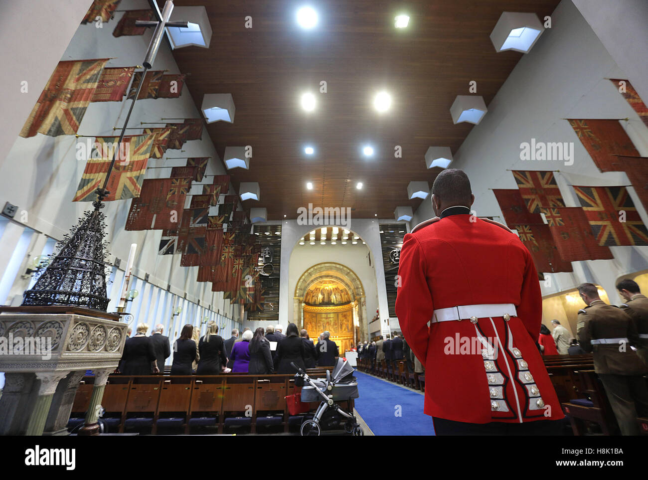 The Guards' Chapel in Wellington Barracks, London where a service was ...