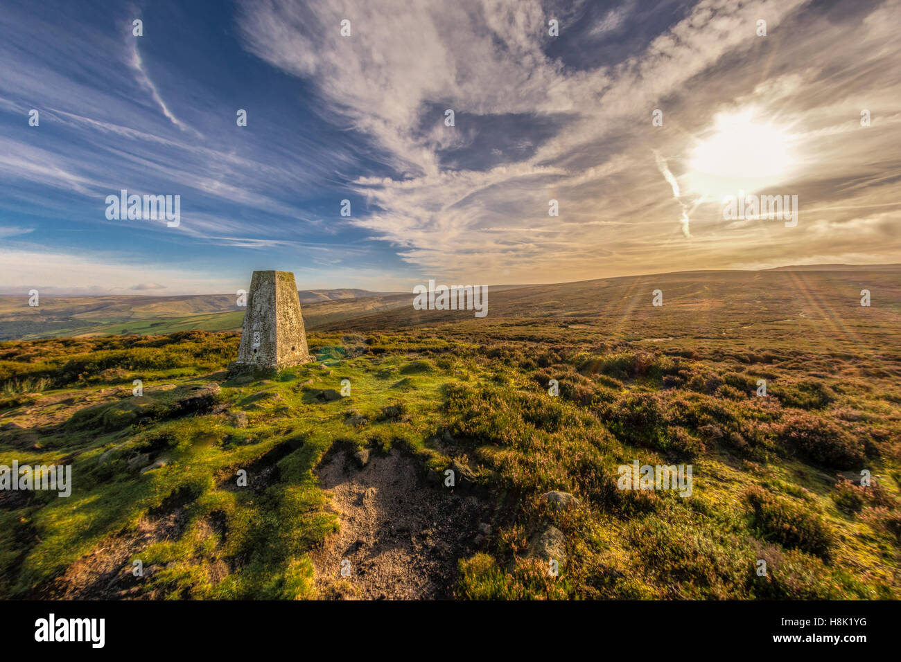 Trig point triangulation scene view hi-res stock photography and images ...