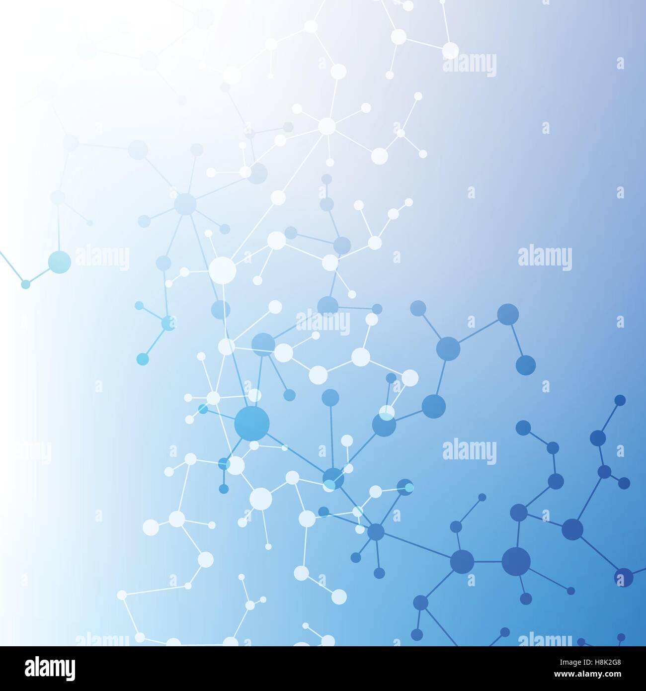 Structure molecule and communication Dna, atom, neurons. Science ...