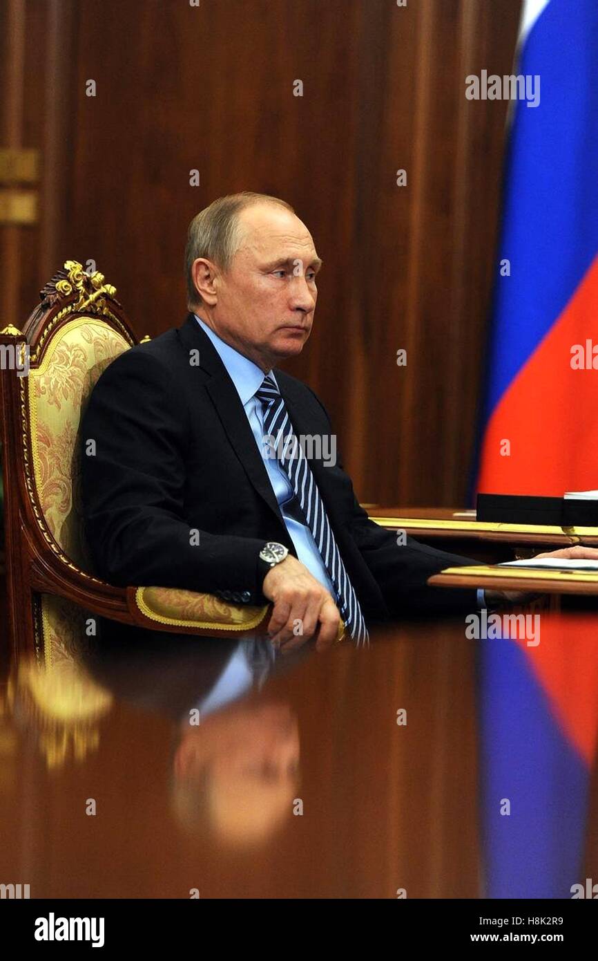 Russian President Vladimir Putin during a meeting with Deputy Prime ...
