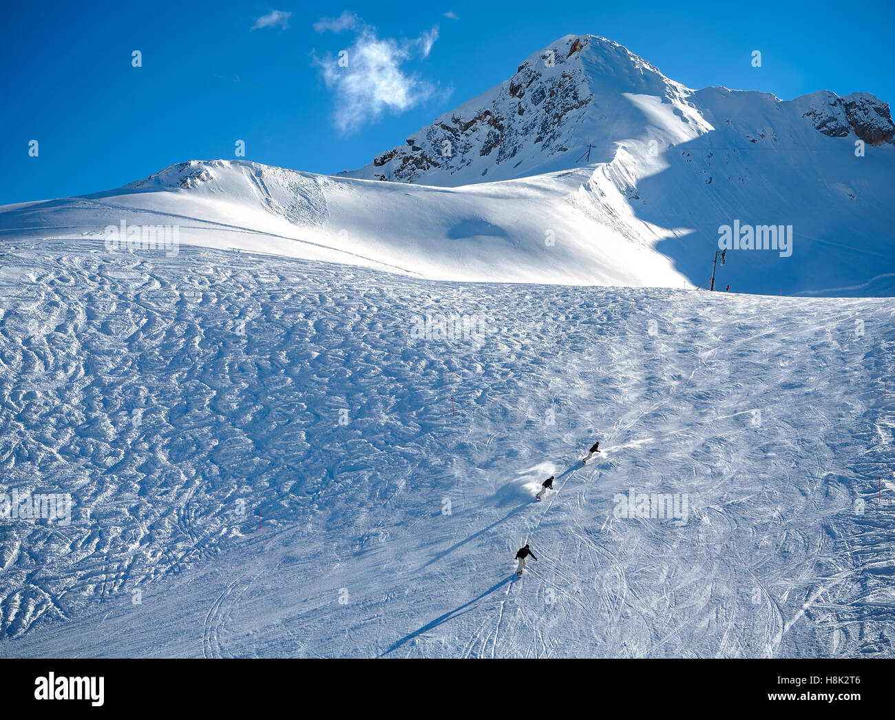 Zugspitze Glacier Ski Resort in Bavarian Alps, Germany Stock Photo - Alamy