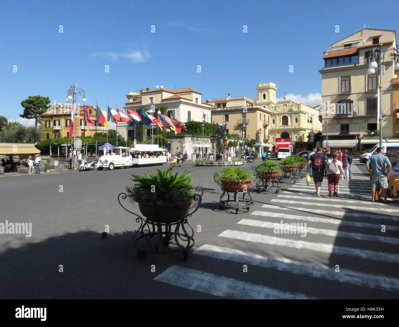 Main Square in Sorrento Italy Stock Photo - Alamy