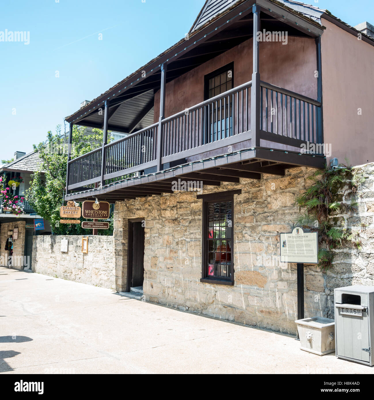 St Augustine Florida The Salcedo House Stock Photo - Alamy