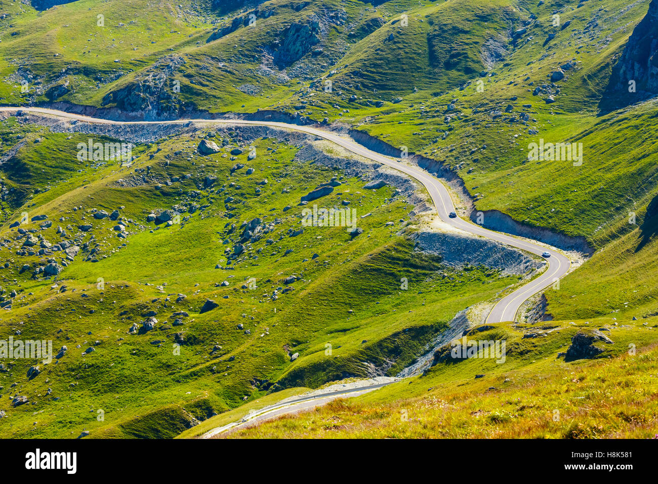 Landscape of Transalpina road in Parang Mountains, Romania Stock Photo ...