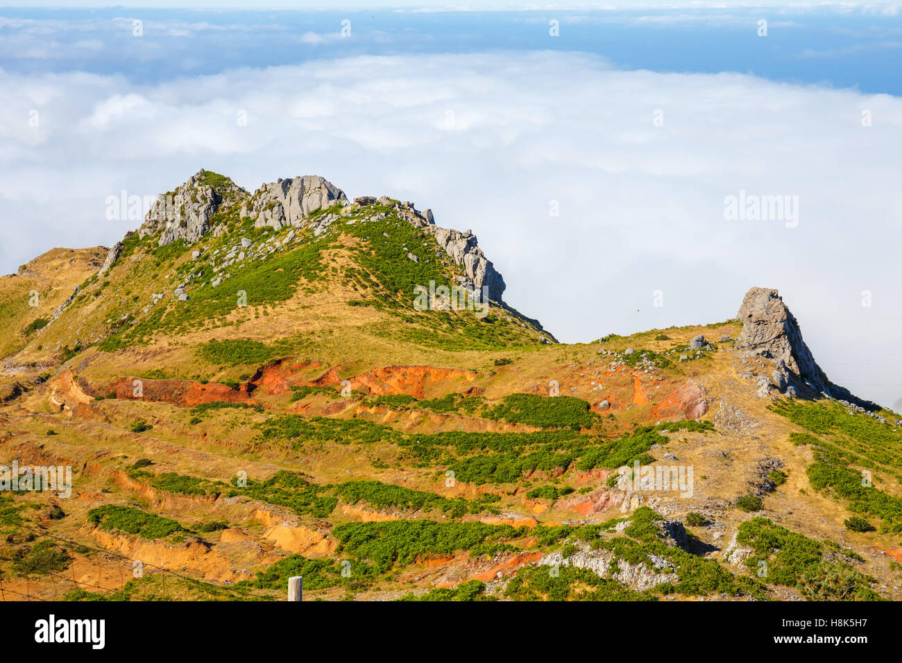 mountains above the clouds, Madeira Island, Portugal Stock Photo - Alamy