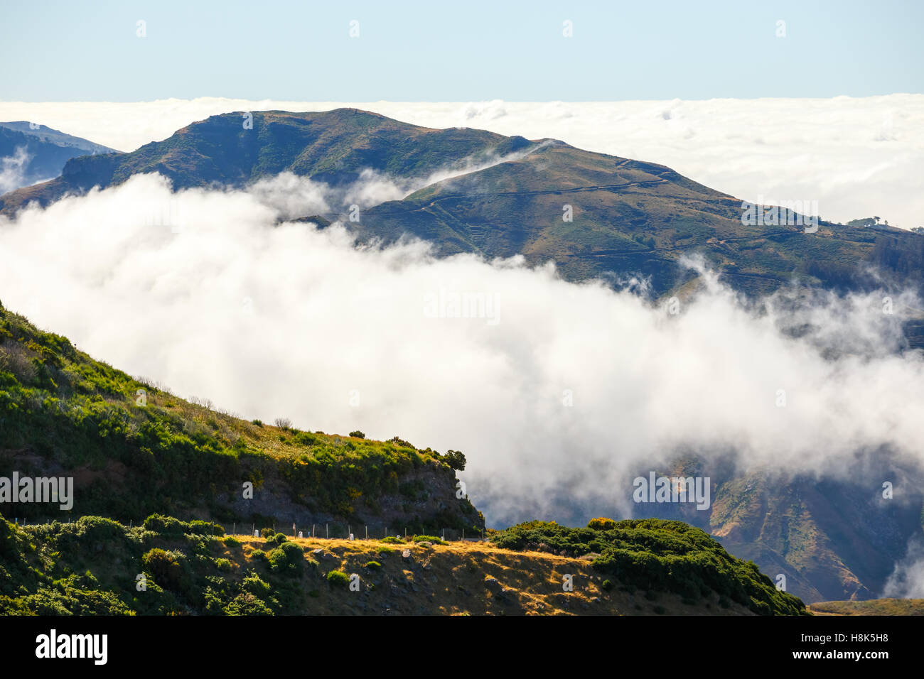 mountains above the clouds, Madeira Island, Portugal Stock Photo - Alamy
