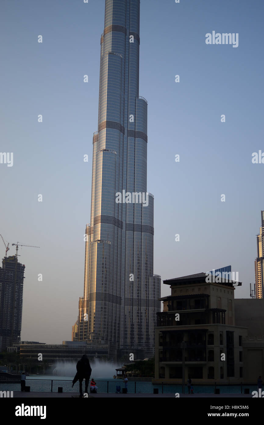 Burj Khalifa at sunset Stock Photo - Alamy