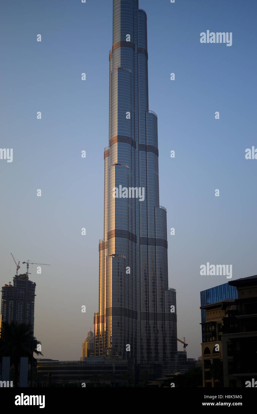 Burj Khalifa at sunset Stock Photo - Alamy