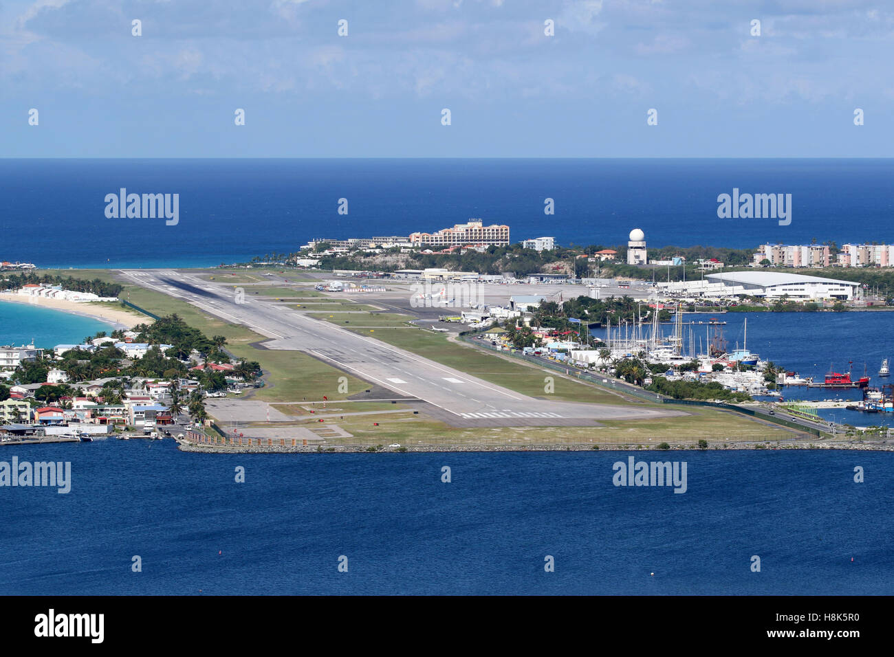 St. Martin, Netherlands Antilles - September 18, 2016: Overview St ...