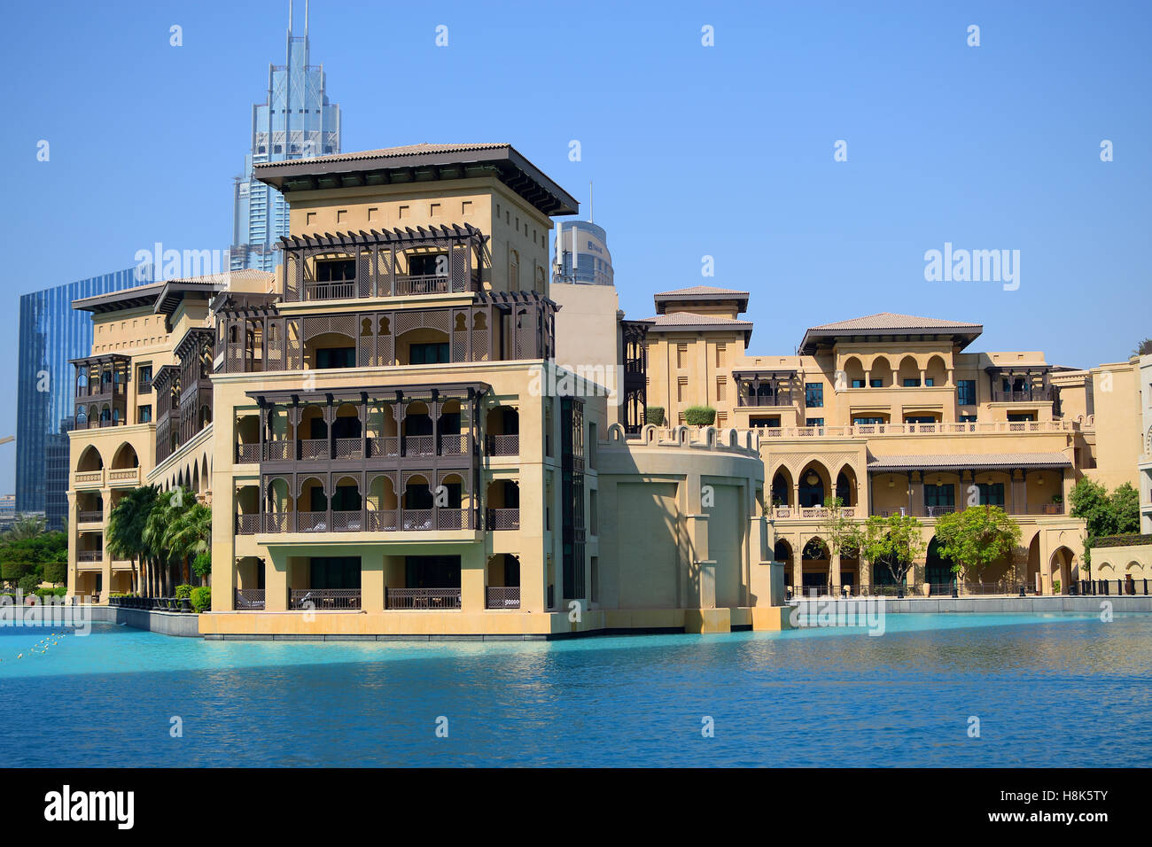Dubai waterfront hotel Stock Photo - Alamy