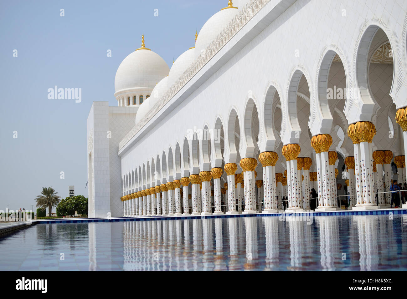 Pool at the Grand Mosque, Abu Dhabi Stock Photo - Alamy