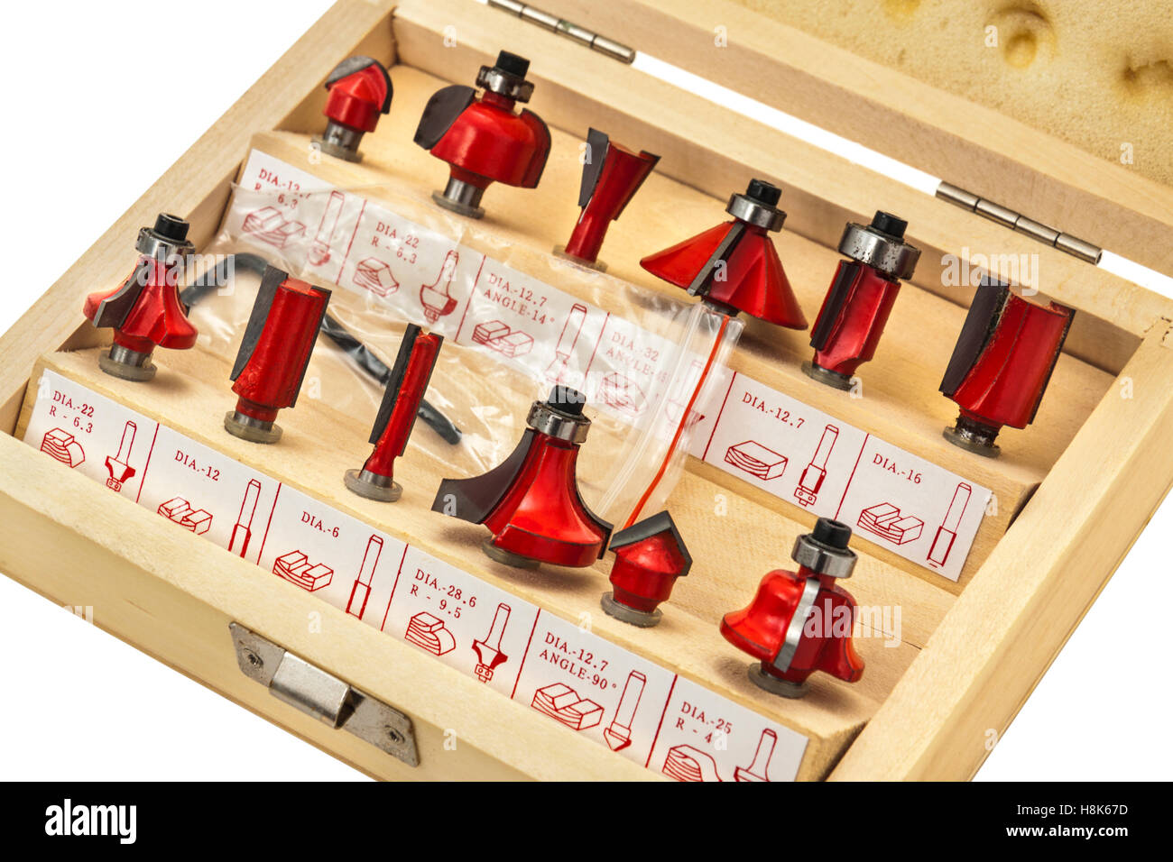 Selection of woodworking router bits Stock Photo - Alamy