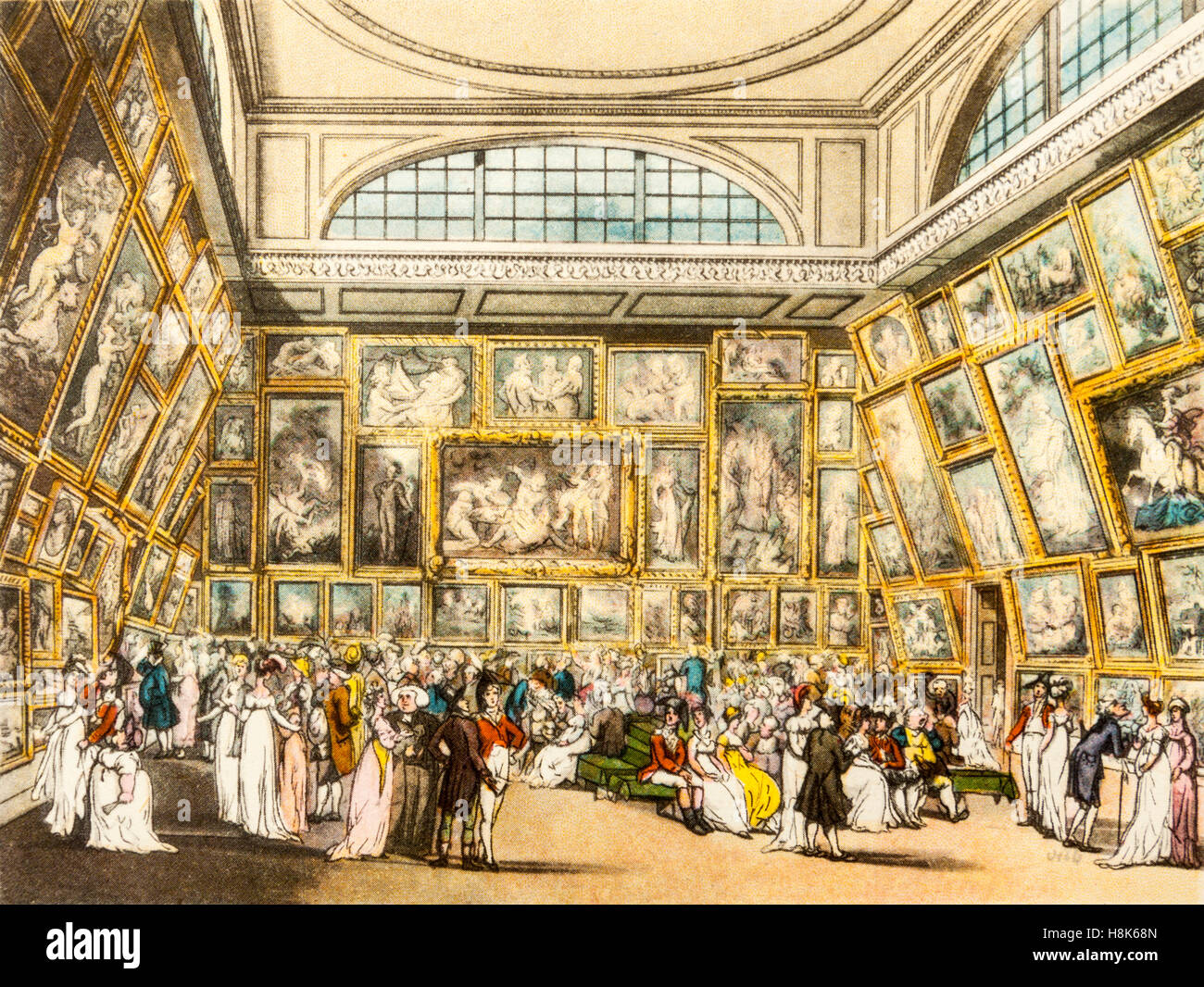 The Royal Academy Exhibition at Somerset House in Georgian times (1714 ...