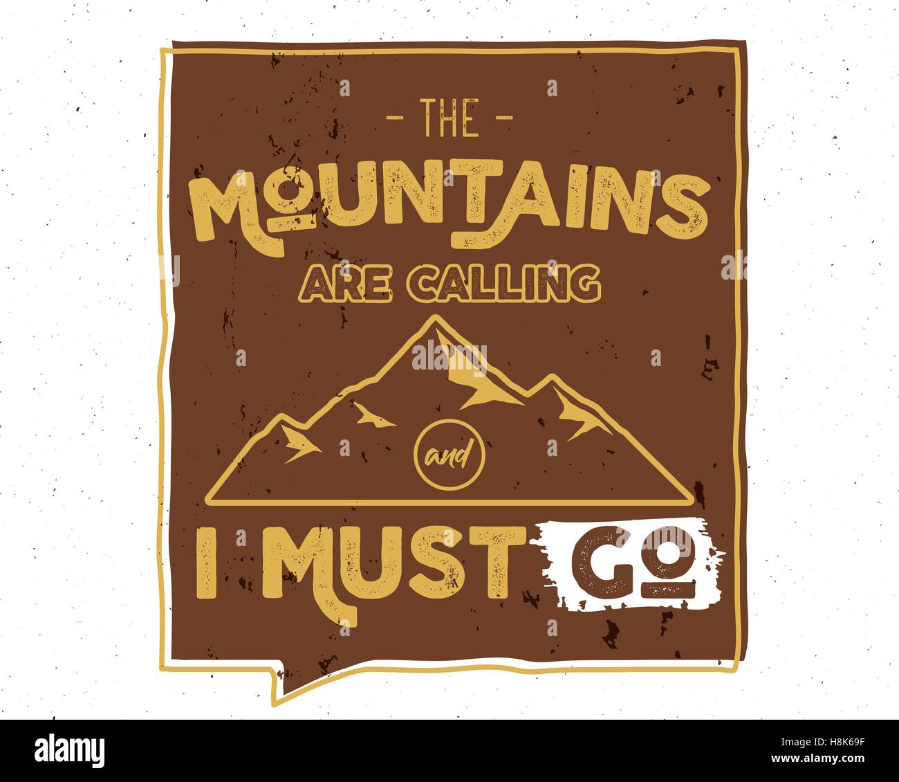 Outdoor inspiration background. Motivation mountain brochure quote ...