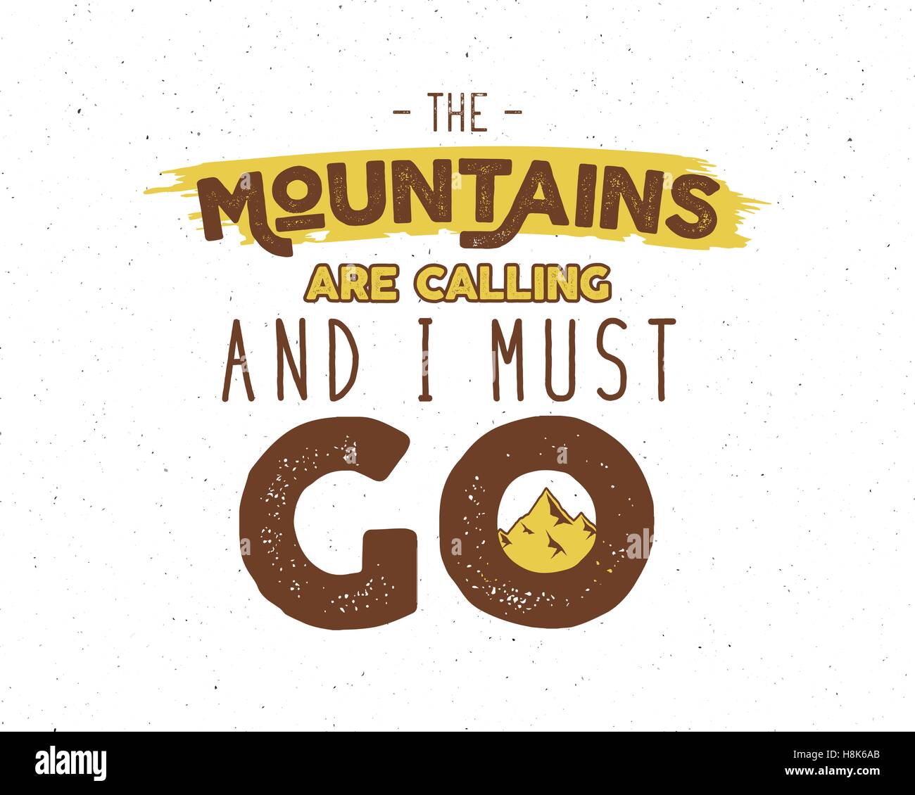 Outdoor inspiration background. Motivation mountain brochure quote ...