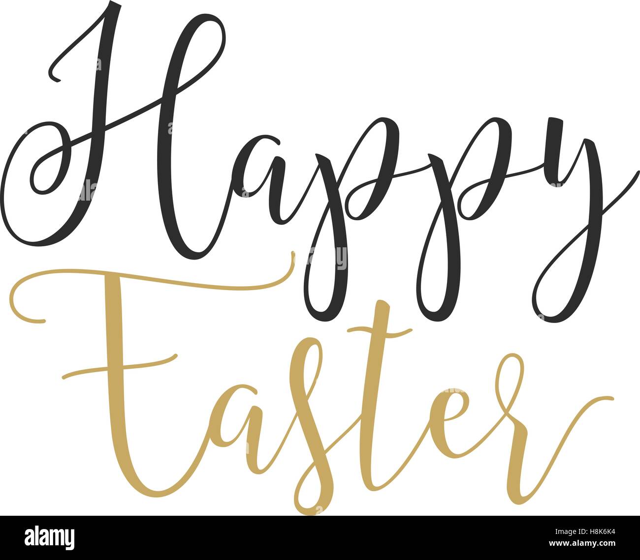 Easter sign - Happy Easter. Easter wishes overlay, lettering label ...