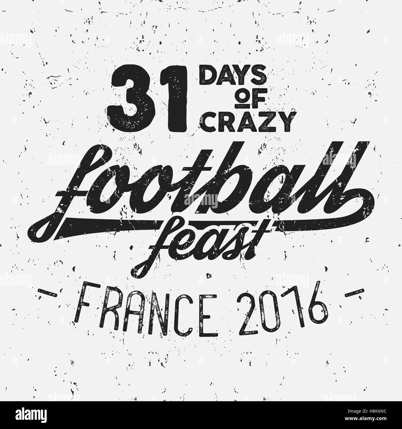 France europe 2016 Football feast typography label, Soccer overlay ...