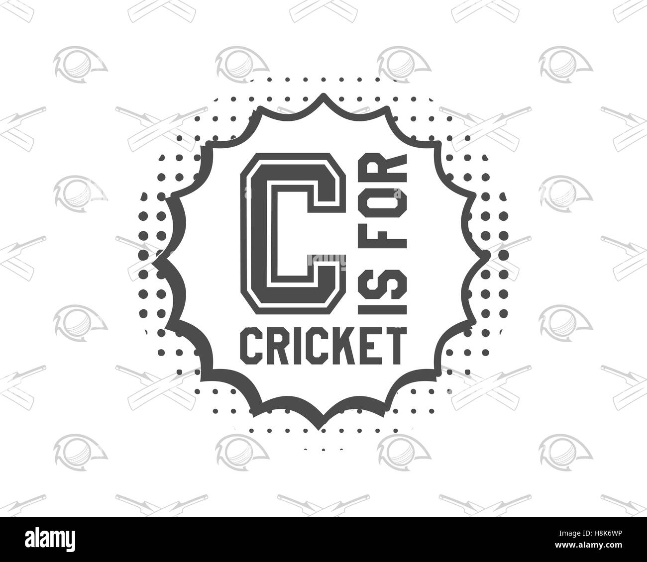 Cricket stadium vector vectors Black and White Stock Photos & Images ...