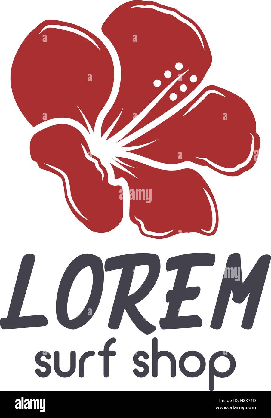 Surf Logo Vintage Flowers Retro Surf Logo Royalty Free Images, Stock