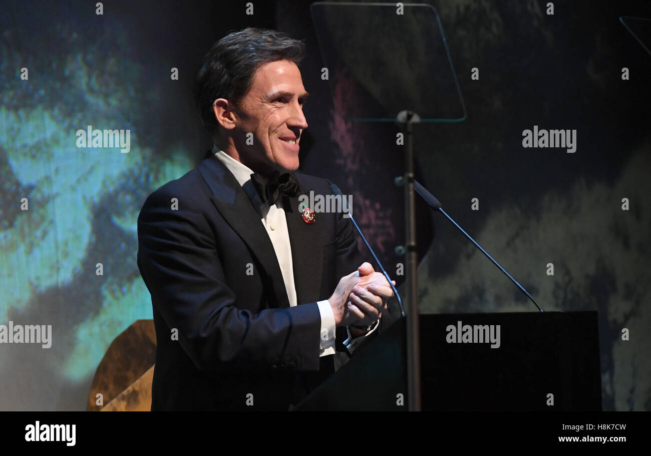 Rob Brydon speaking during The London Evening Standard Theatre Awards ...