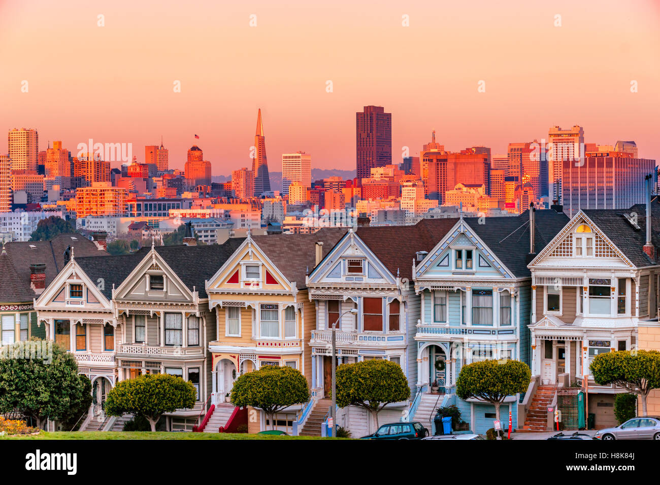 The Painted Ladies of San Francisco, California, USA Stock Photo - Alamy