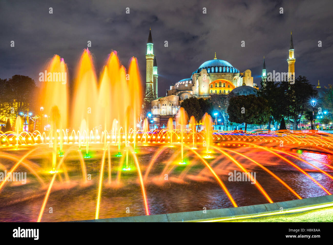 Hagia Sophia in Istanbul. The world famous monument of Byzantine ...