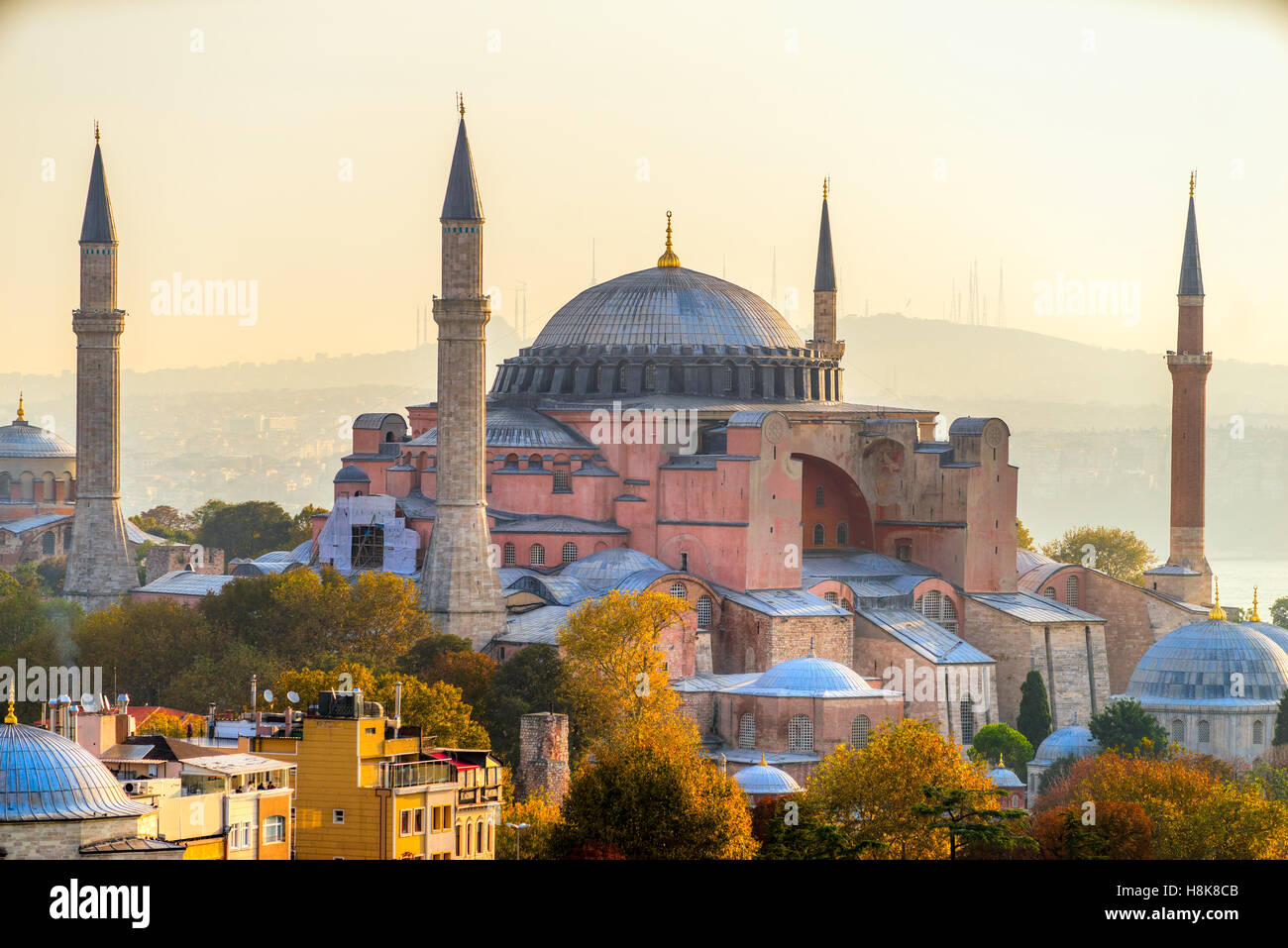 Hagia Sophia in Istanbul. The world famous monument of Byzantine ...