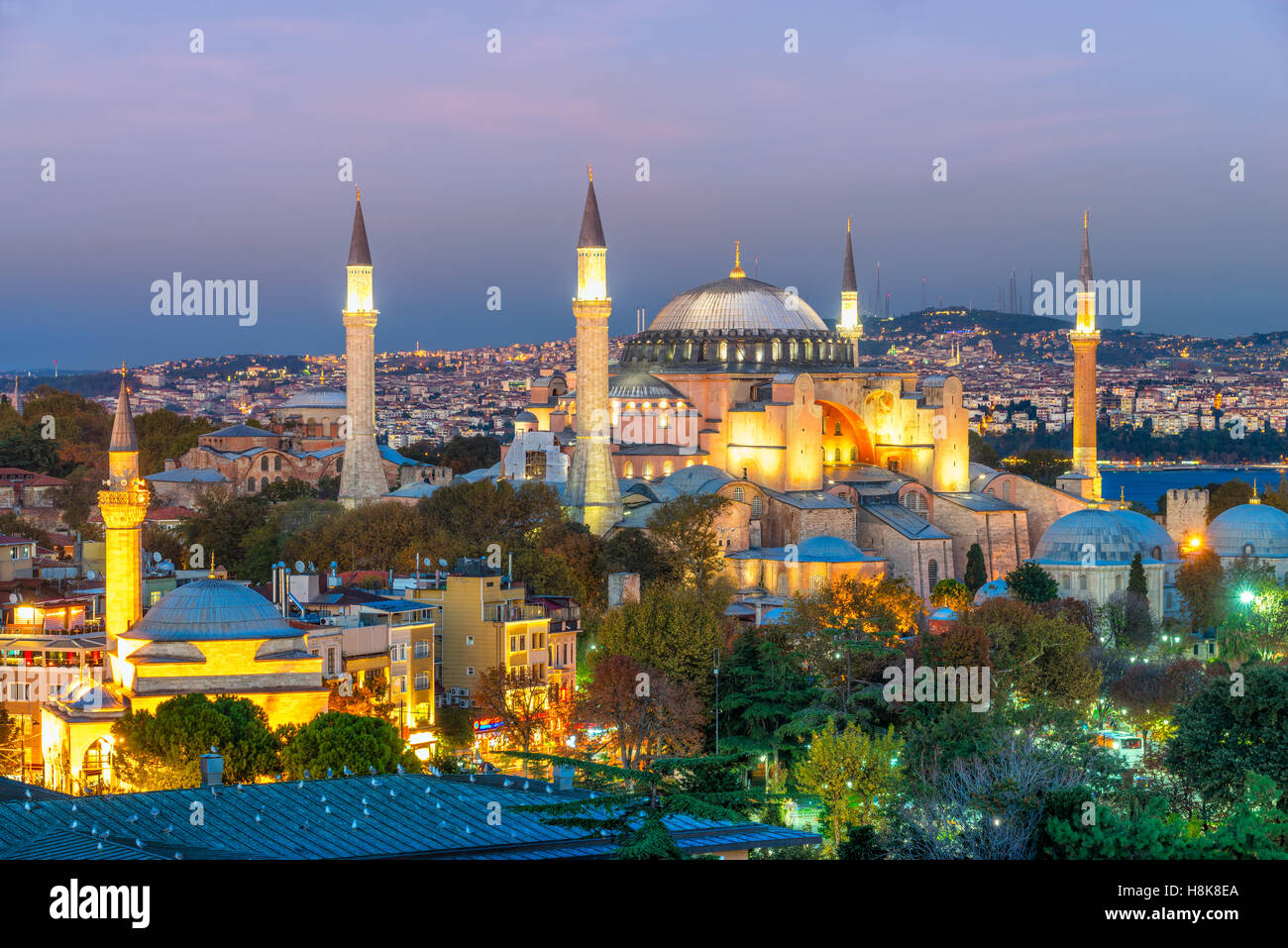 Hagia Sophia in Istanbul. The world famous monument of Byzantine ...
