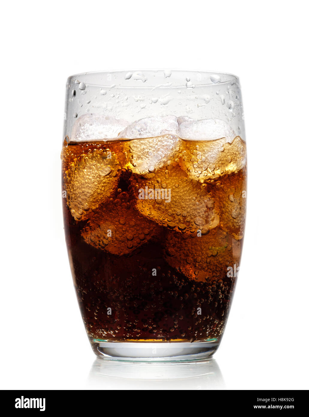 Tall glass of cola with ice cubes hi-res stock photography and images ...