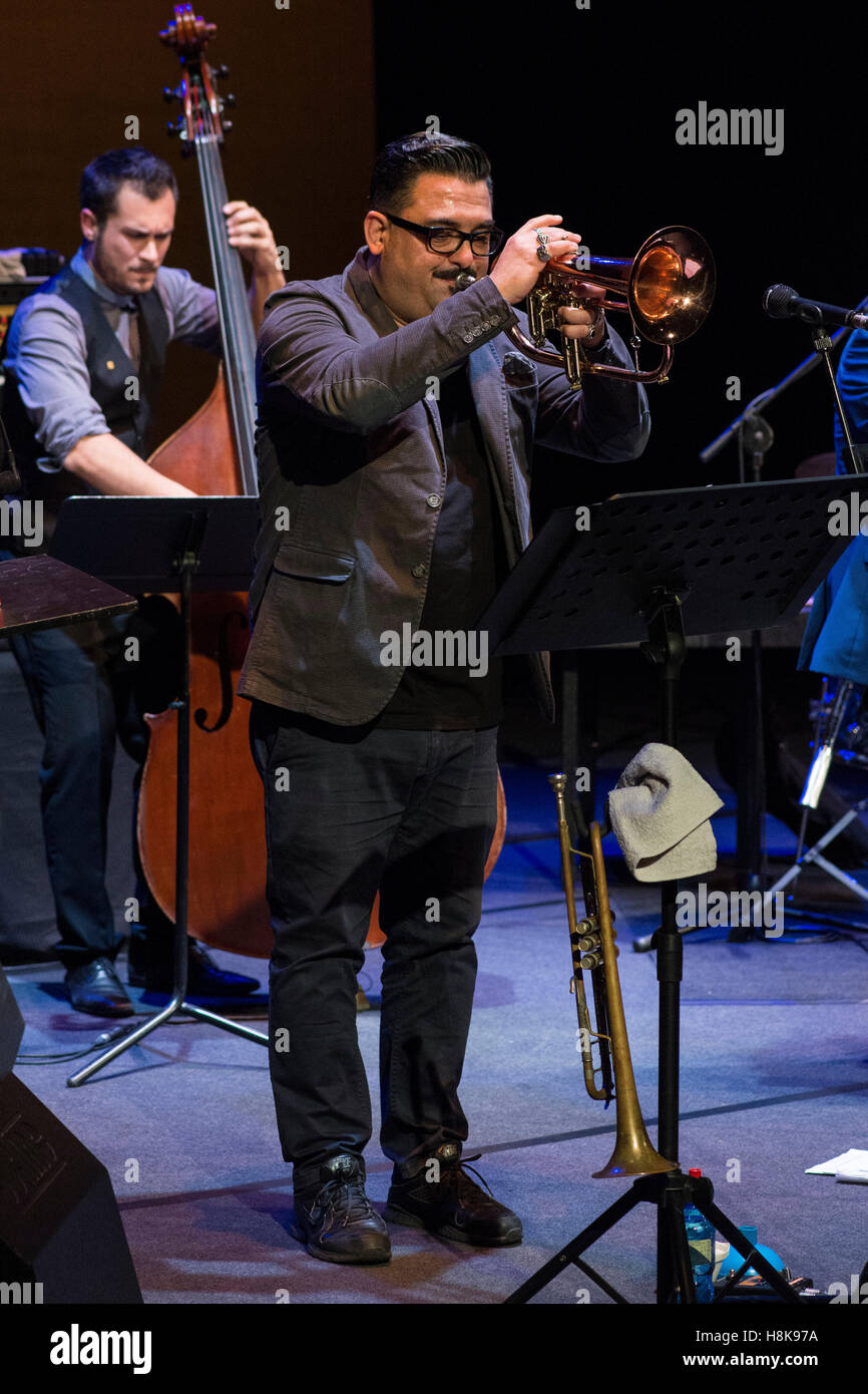Padua, Italy. 11th Nov, 2016. Padua November 11 2016, Roy Paci and ...