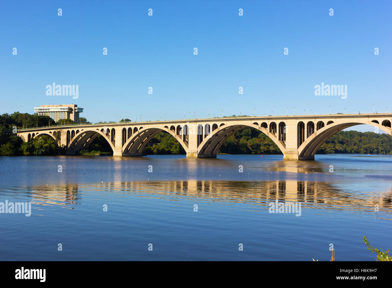 Key Bridge over Potomac River, Washington DC, USA Stock Photo - Alamy