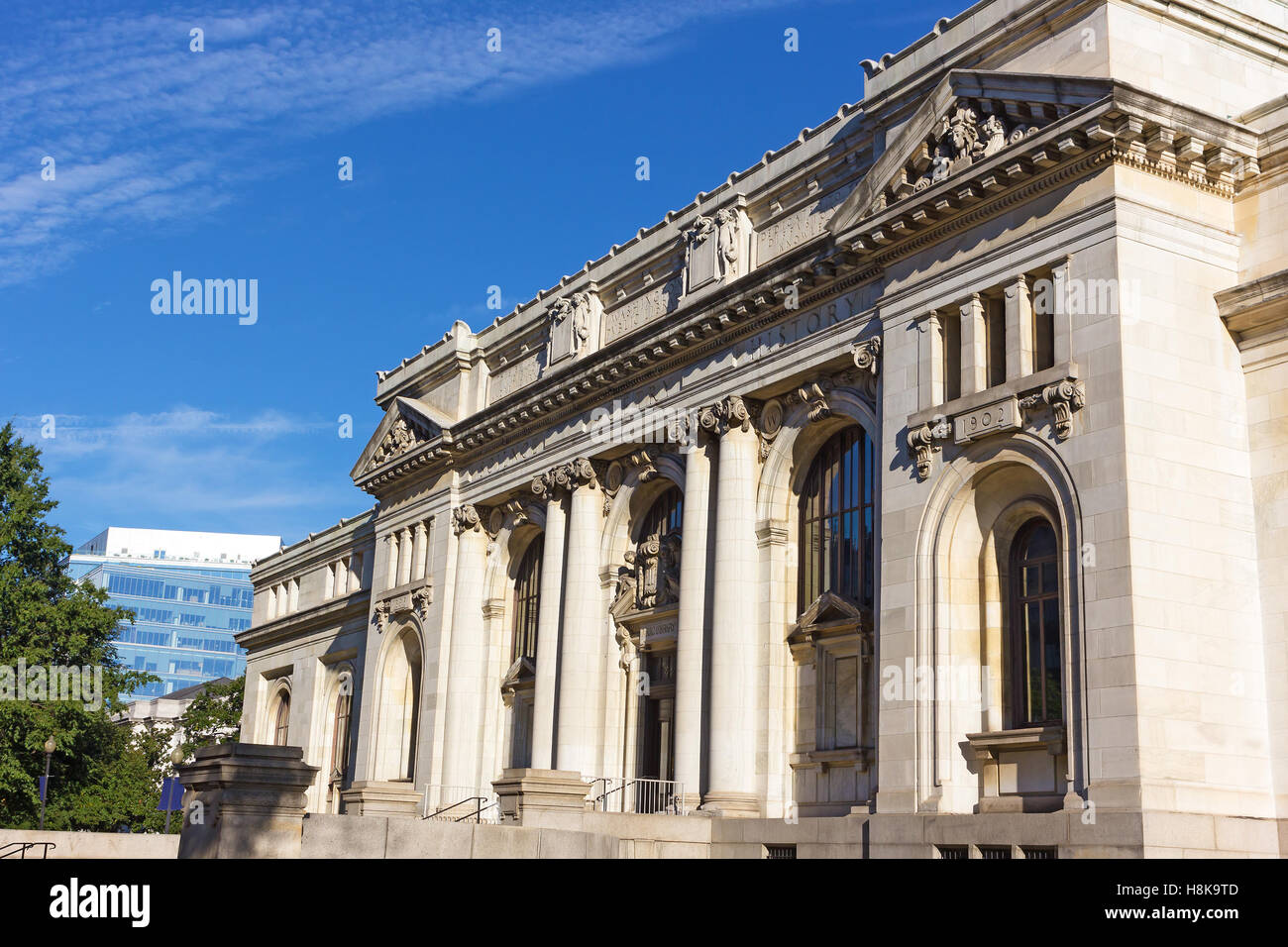 Historic building of the Carnegie Library at Mt. Vernon Square in ...