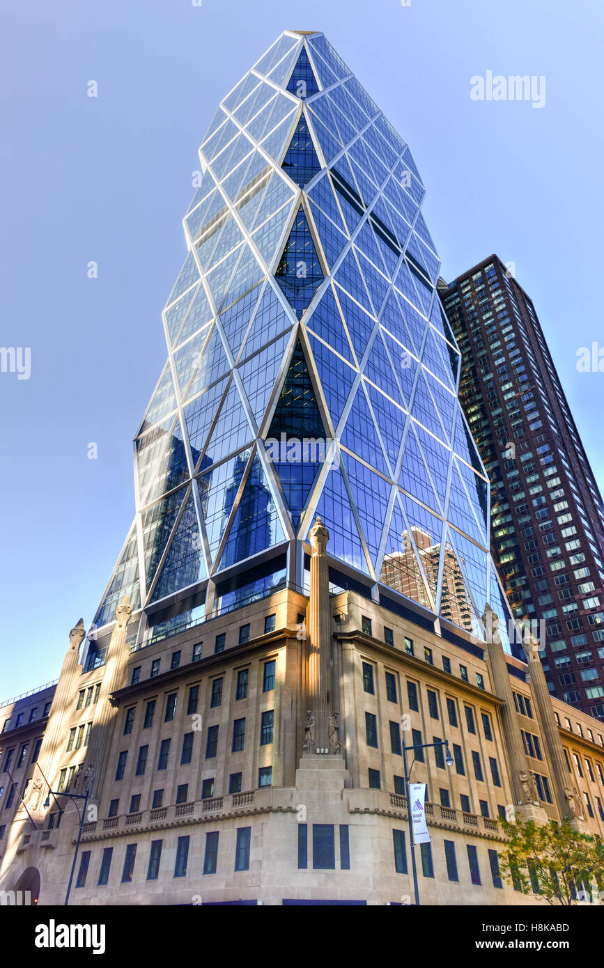 New York City - November 6, 2016: Hearst Tower, the headquarters of the ...