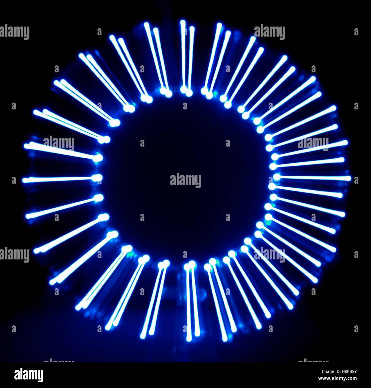 Glowing abstract light spots on dark Stock Photo - Alamy