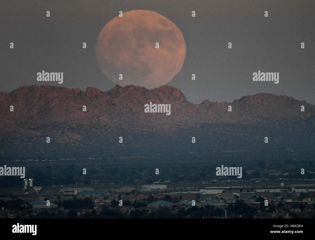 USA. 13th Nov, 2016. The super moon in November will be at its closest ...