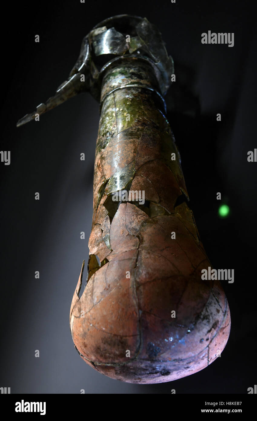 A distillation flask from a Wittenberg alchemist's workshop from the ...