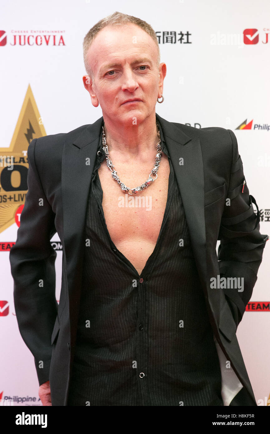 Tokyo, Japan - Def Leppard's Phil Collen poses for photographers on the ...
