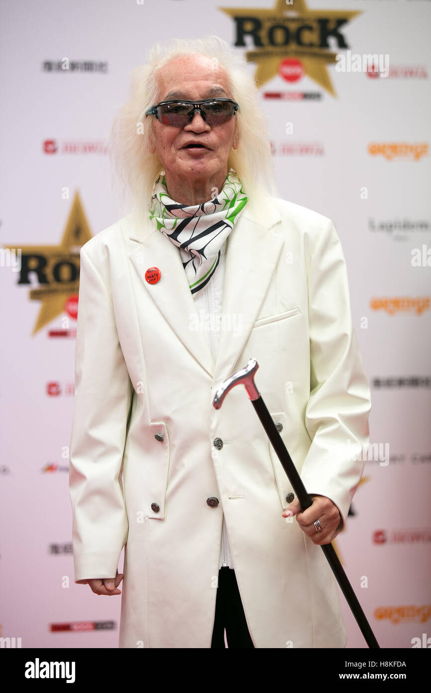 Tokyo, Japan - Yuya Uchida poses for photographers on the red carpet ...