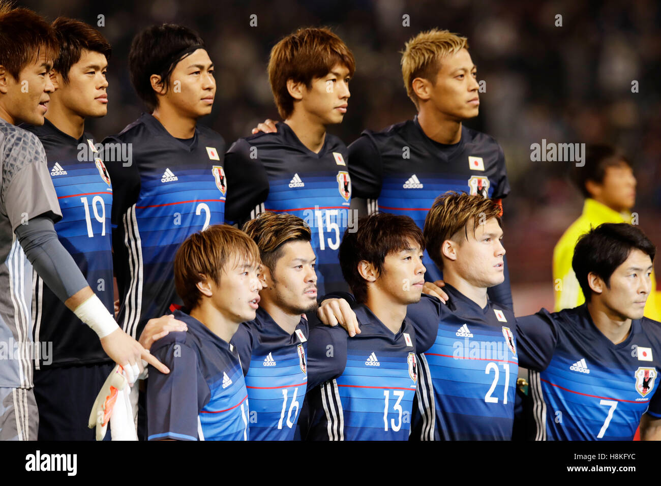Ibaraki, Japan. 11th Nov, 2016. Japan team group (JPN) Football/Soccer ...