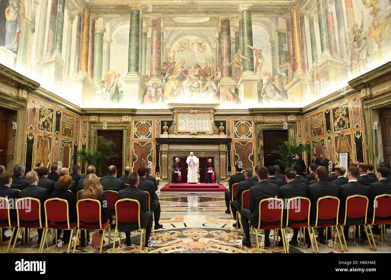 Vatican. 14th Nov, 2016. German Soccer National Team visits Pope ...