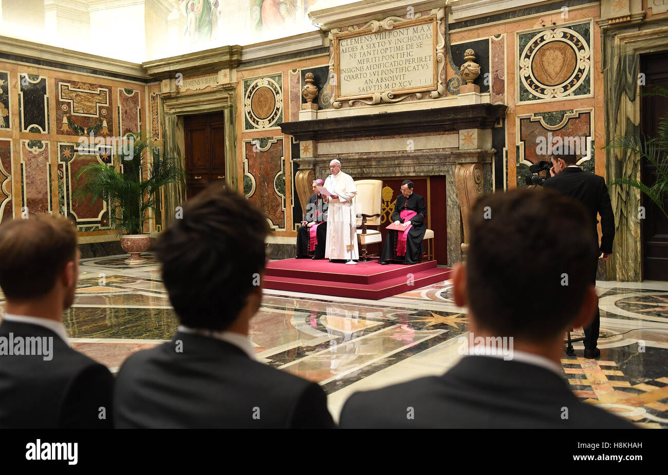Vatican. 14th Nov, 2016. German Soccer National Team visits Pope ...
