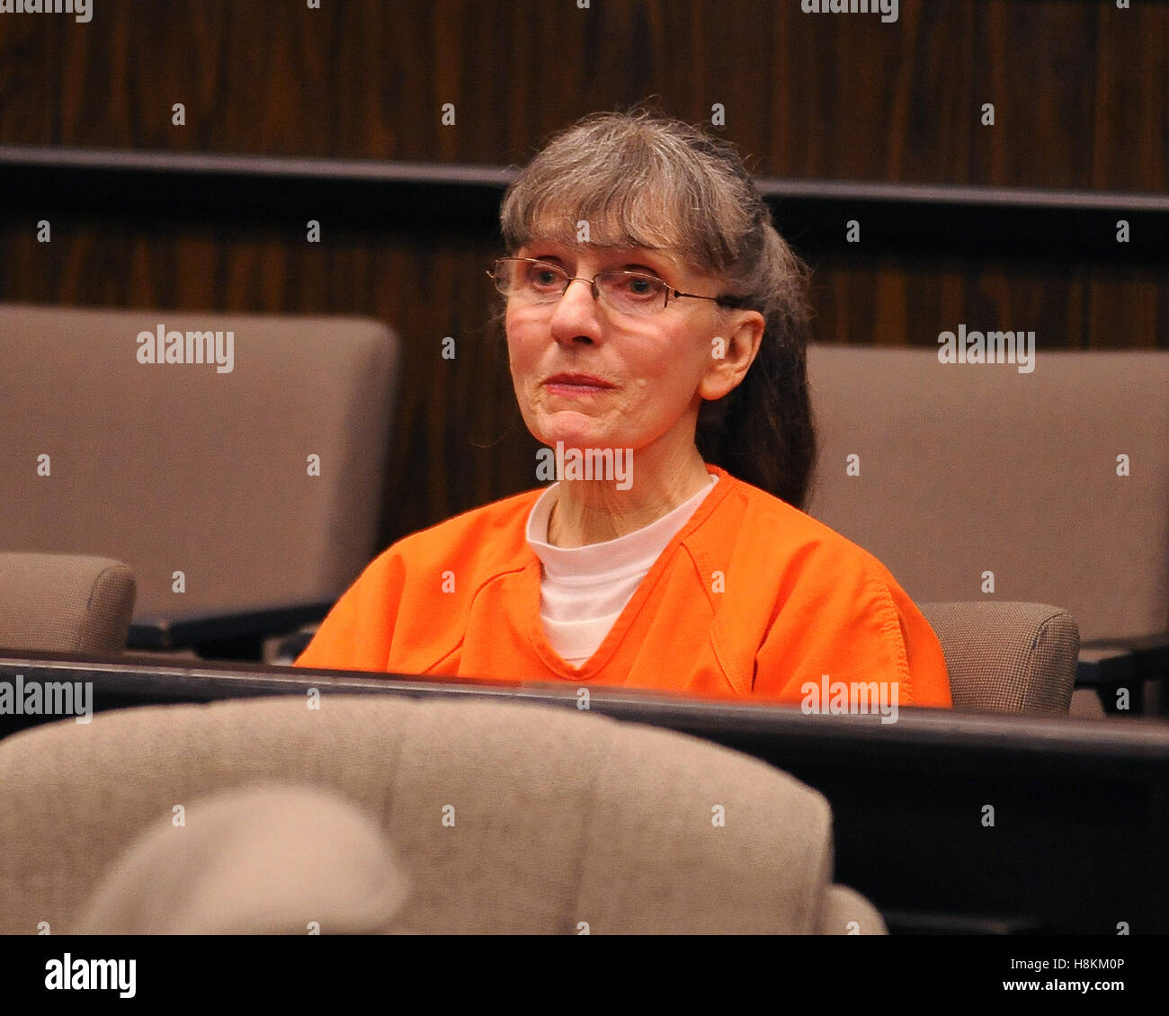 MURDER SUSPECT Colleen Harris sits in court on Dec. 15, 2014. 15th Dec ...