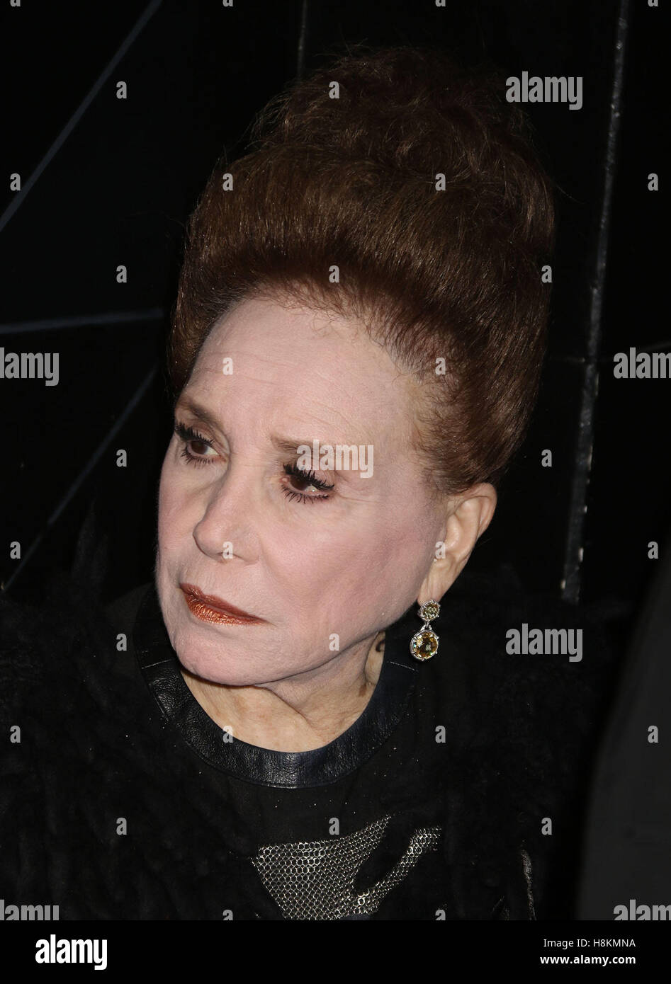 New York, New York, USA. 14th Nov, 2016. Gossip writer CINDY ADAMS ...