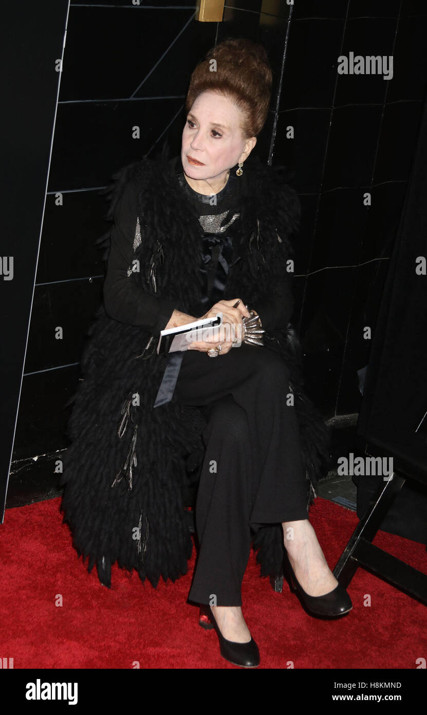 New York, New York, USA. 14th Nov, 2016. Gossip writer CINDY ADAMS ...